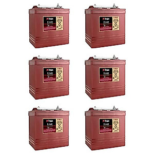 Trojan T145 6 Volt, 260 AH Deep Cycle Battery - 6 Pack