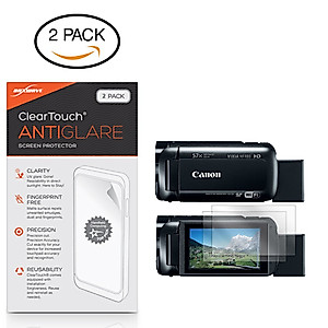 BoxWave Screen Protector Compatible with Canon Vixia HF-R80 - ClearTouch Anti-Glare (2-Pack), Anti-Fingerprint Matte Film Skin for Canon Vixia HF-R80