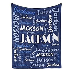 Dr.TOUGH Name Blanket Personalized Blanket and Throws Personalized Blanket for Kids Adult Fleece Bed Blankets Customized