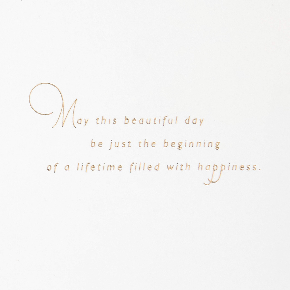 Hallmark Signature Wedding Card (Just the Beginning)