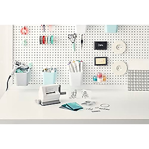 Sizzix Sidekick Starter Kit 661770 Portable Manual Die Cutting & Embossing Machine for Arts & Crafts, Scrapbooking & Cardmaking, 6.35 cm Opening, 2.5" Opening, White