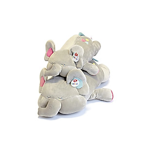 Charming and Cute Elephant Stuffed Animal Plush Toy – Cuddly Hugging Pillow for Kids, Girls, Boys, Teens and Adults | Adorable Gift for Christmas, Thanksgiving and Children’s Birthday (Medium)