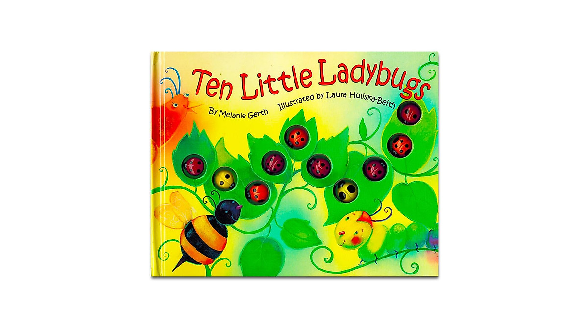 Titoland Ladybugs Book for Toddlers with Butterfly Stickers