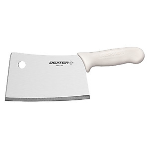 Dexter-Russell 7" STAINLESS Cleaver, S5387PCP, SANI-SAFE series, White