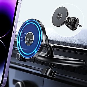 Ciencimy CD Slot Phone Mount Compatible with MagSafe CD Car Mount for iPhone 14 13 12 Pro Max/Mini/Plus All Phones [Anti-Slip & Anti-Shake] 2022 Upgrade Military-Grade CD Slot Phone Holder