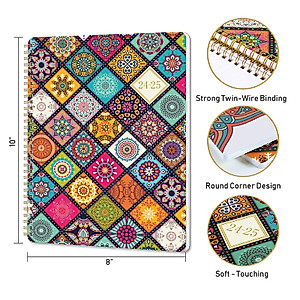 2024-2025 Planner - Academic Planner 2024-2025, July 2024 - June 2025 Calendar Planner, 8" x 10", Weekly Monthly Planner 2024-2025 with Contacts
