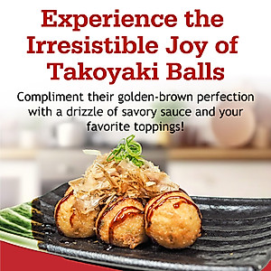 Otafuku Takoyaki Plate, Cast Iron Japanese Grill for Cooking Takoyaki Balls, Nonstick Pan (16 Holes)