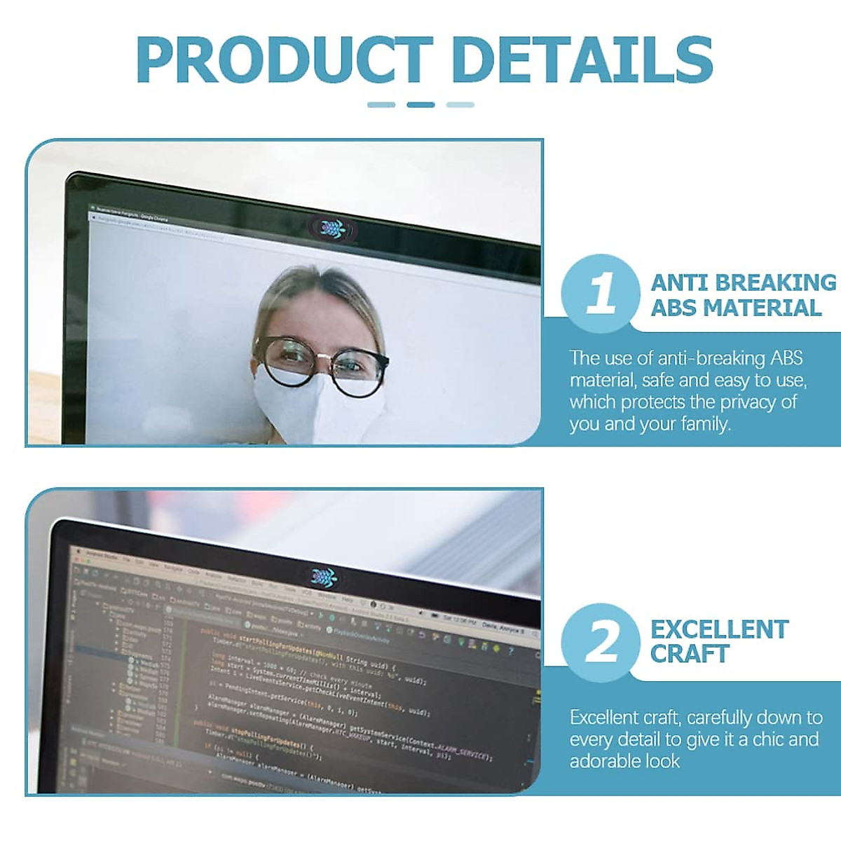 SOLUSTRE 3pcs Camera Cover Laptop Webcam Privacy Lens Protector Camera for Computer Computers laptops Webcam Cover for Laptop Computer Laptop Slider abs Cell