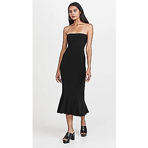 Norma Kamali Women's Strapless Fishtail Dress, Black, S
