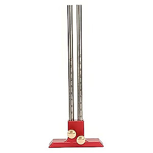 YWBL-WH Double Head Scriber Stainless Steel Woodworking Marking Gauge Scriber Ruler Wood Scribe Tool