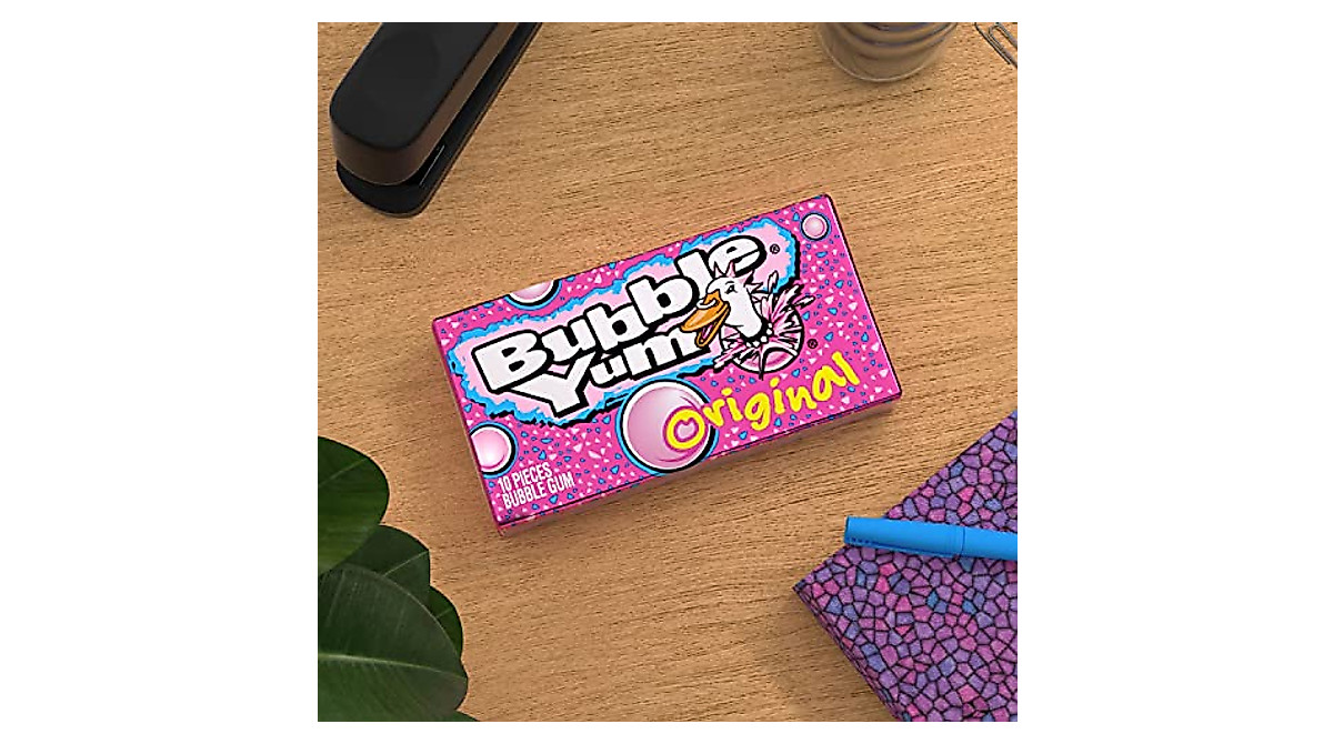 BUBBLE YUM Original Flavor Bubble Gum - 12 Count Bulk Packs