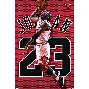 Trends International Michael Jordan - Jersey Wall Poster, 22.375" x 34", Unframed Version