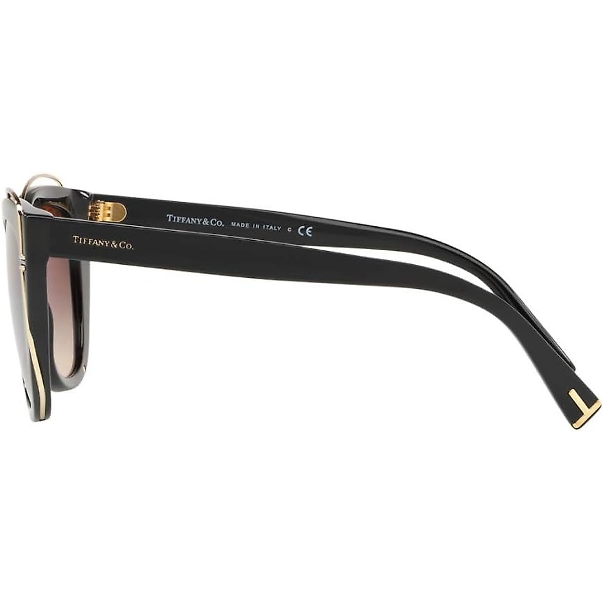 Tiffany & Co. TF4148 - 80013B Sunglasses BLACK W/ BROWN GRADIENT LENS 54mm