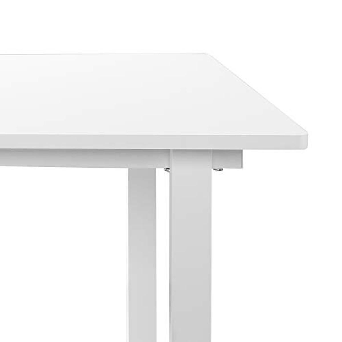 ZINUS Alto 47” White Frame Desk / GOOD DESIGN™ Winner / Computer Workstation / Office Desk / Easy, Bolt Free Assembly, White