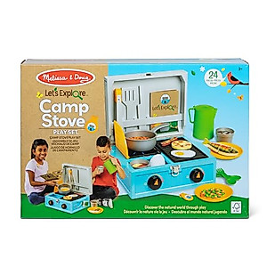 Melissa & Doug Let’s Explore Camp Stove Play Set – 24 Pieces - FSC Certified