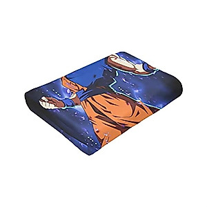 JUST FUNKY Dragon Ball Blanket,Anime Gift Soft Bed Throws Cozy Fleece Throw Blankets for Sofa Couch Decor