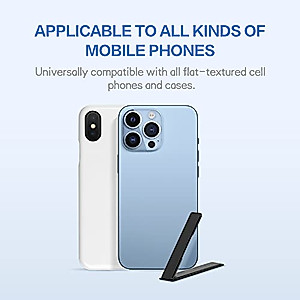 2 PCS Foldable Cell Phone Kickstand for Desk,360°Rotation Adjustable Cellphone Ring Holder Finger Kickstand Compatible with Most Smartphones Tablets(Gun Black)