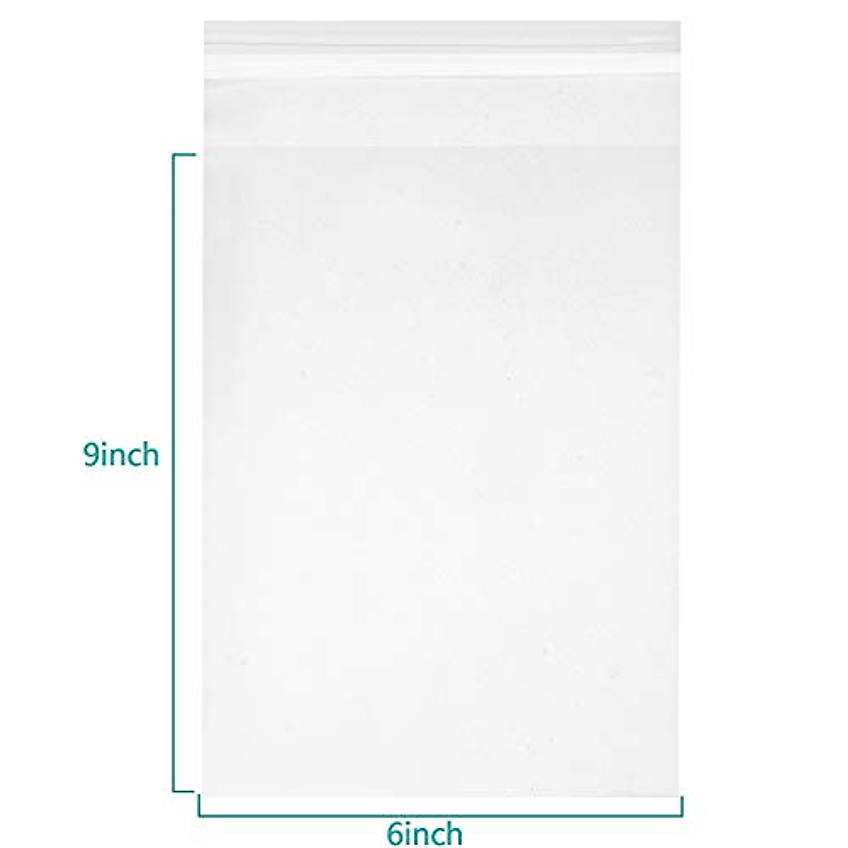 joybest 1000 Pcs - 6 x 9 Inch Clear Cello Cellophane Bags Self Sealing - 3.14 Mils Thick Cello Resealable Plastic Bag Fits 6 X 9 Prints, Photos, Cards & Envelopes