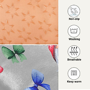 Coikll Scandinavian Christmas Gnomes Pet Bed Pad Soft Dog Bed Mat with Anti-Slip Bottom, Machine Washable Crate Pad Mattress for Dog Sleeping- 24 * 18inches
