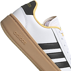 adidas Originals Grand Court Alpha White/Black/Flash Orange 7.5 B (M)