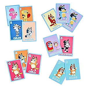 Bluey 5-in-1 Card Game Set - Includes 53 Jumbo Cards