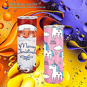 YOUKE OLA 8 Pack Sublimation Tumblers Bulk 20oz White Straight Blank Tumbler for Heat Transfer, Individual Gift Boxed, Stainless Steel Double Wall Insulated Cup with Shrink Wrap Sleeve, Heat Tape