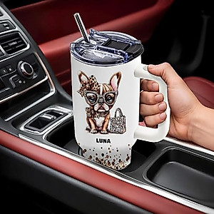 Personalized Dog Tumber with American Pit Bull Terrier Dog’s Name – Custom Cup for Dog Moms, Ideal Gift for Mother's Day, Birthdays & Christmas 9HoHIm