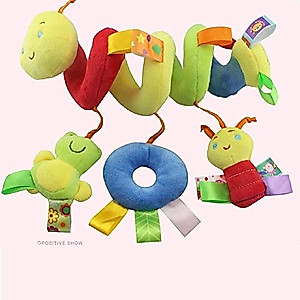 Bed Stroller Toy Rattles Crib Car Seat Spiral Baby Toy for for Newborns Seat Hanging Bell Rattle Toy for Gift