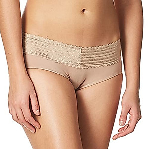 Warner's Women's No Pinching No Problems Dig-Free Comfort Waist Cotton Hipster RU1091P, Toasted Almond, X-Large