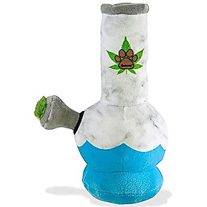 Nestpark Puppy Chiefer 3000 - Funny Dog Toys - Plush Squeaky Weed Dog Toy for Medium, Small and Large - Cute Dog Gifts for Dog Birthday - Cool Stuffed Dog Toys