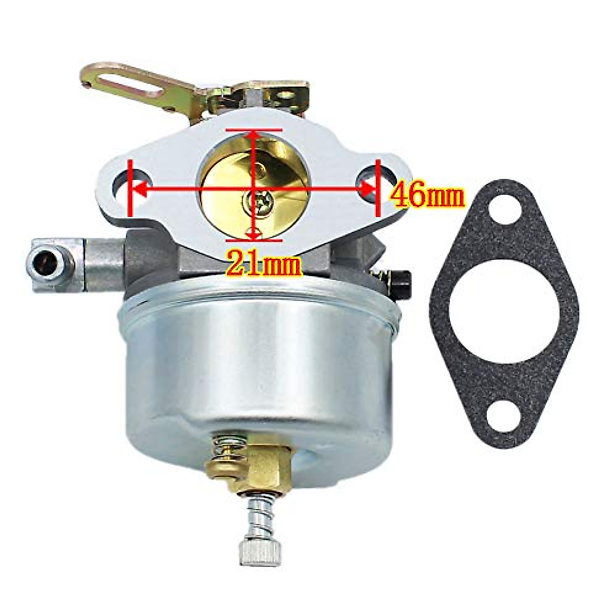 QAZAKY Adjustable Carburetor Compatible with Tecumseh 632107 632536 640084 640105 640299 HSK40 HSK50 HS50 HSSK40 HSSK50 HSSK55 LH195SA LH195SP OHSK110 OHSK120 OHSK125 3.5HP 4HP 5HP MTD Carb