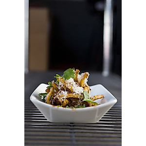 Fortessa Fortaluxe Food Truck Chic Large Serving Boat Plate, 8.5 x 6-Inch, Set of 4