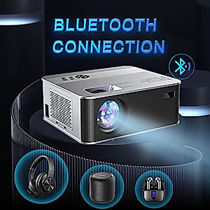 1080P HD Projector, 5G WiFi Bluetooth 4K Projector, PENMAMA 9800L Movie Mini Projector with Zoom/±15° Keystone/ 300" Display/Phone Mirroing, Compatible with HDMI, VGA, USB, Phone, TV, Laptop, PC, PS5