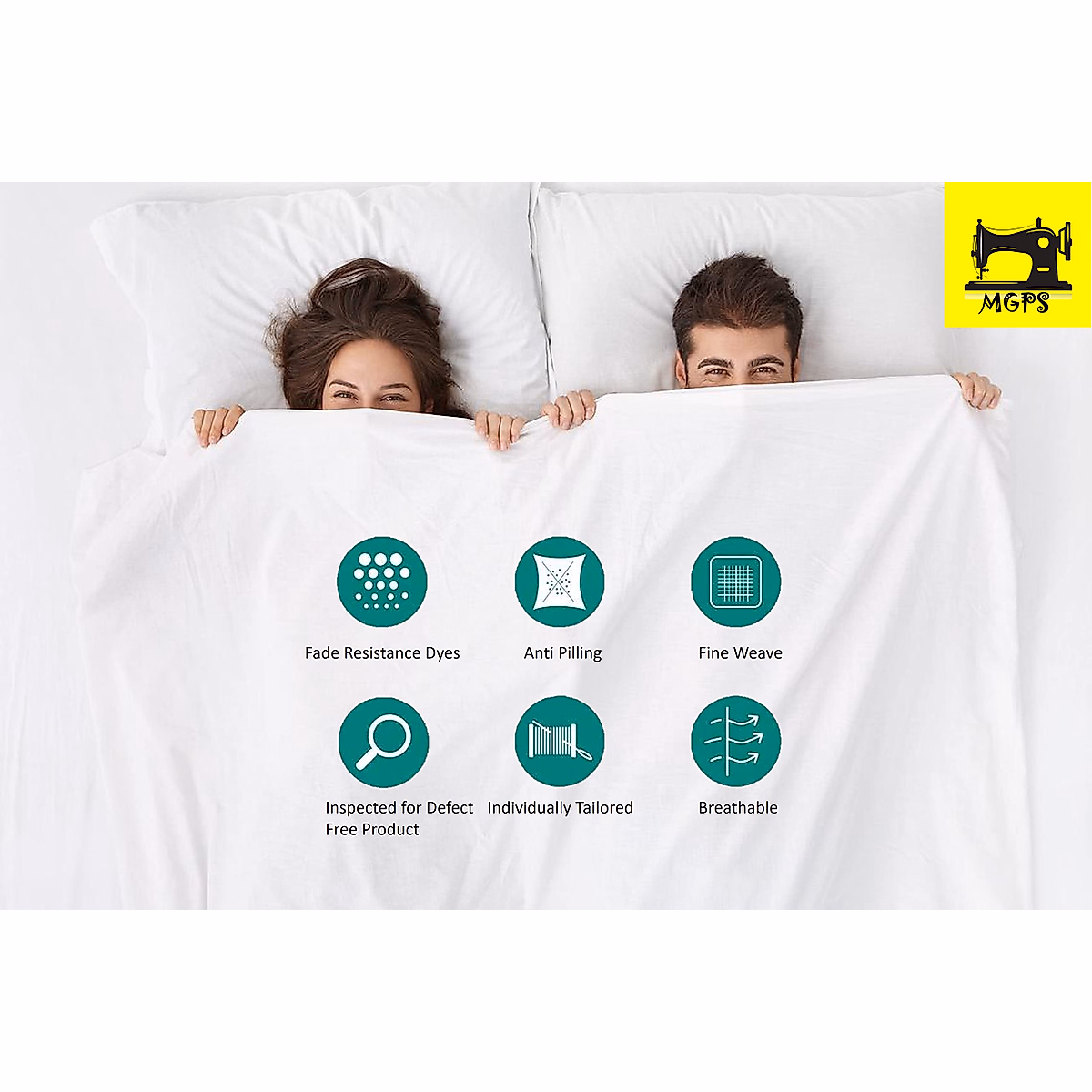 MGPS 400 Thread Count - 100% Pure Egyptian Cotton - 4 Piece Sheet Set, Fits Upto 15" Deep Pocket, Smooth & Soft Sateen Weave - |Queen, Chocolate Solid|