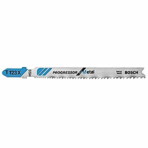 SEPTLS114T123X - Bosch Tool Corporation Bosch Power Tools Progressor Series T123X Jigsaw Blade for Metal - T123X