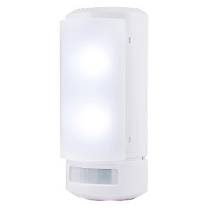 GE Wireless LED Wall Sconce, Motion Sensing, Manual On/Off, Warm White Light, Battery Operated, No Wiring Needed, Easy To Install, Perfect for Entry, Stairs, Hallway, Closet, Basement, 17455