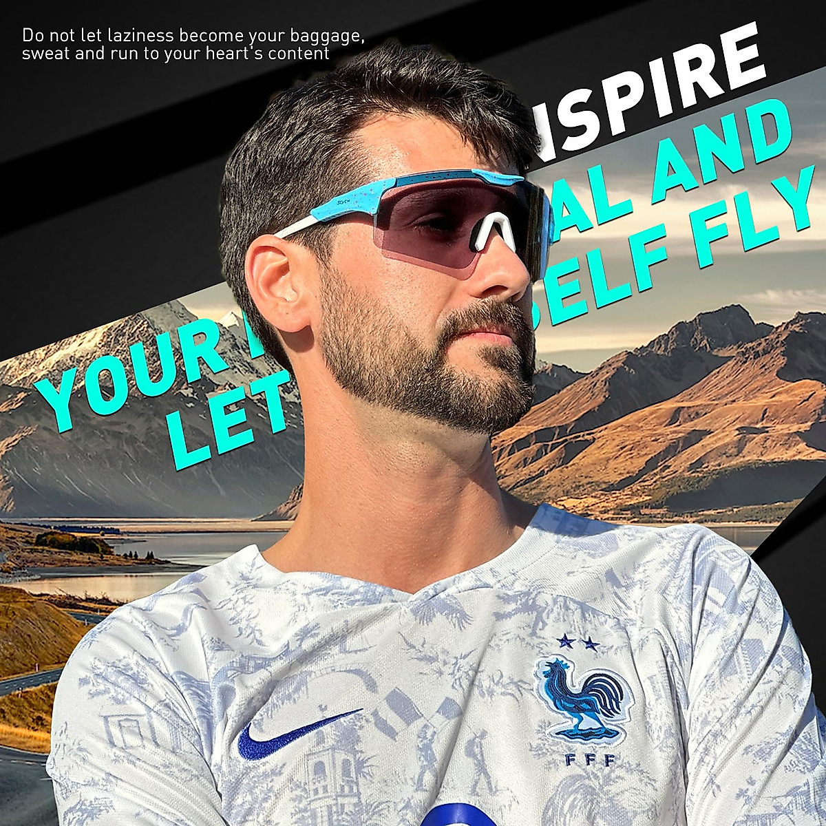 SCVCN Photochromic Cycling Glasses for Men Women UV400 Youth Sports Glasses for Running Baseball Golf