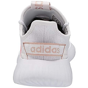 adidas Women's Kaptir Running Shoe, White/Pink/Light Orange, 10