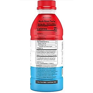 Prime Hydration Drink Sports Beverage "ICE POP," Naturally Flavored, 10% Coconut Water, 250mg BCAAs, B Vitamins, Antioxidants, 834mg Electrolytes, Only 20 Calories per 16.9 Fl Oz Bottle (Pack of 15)