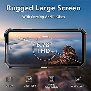 OUKITEL WP19 [21000mAh Battery] Rugged Smartphone Unlocked, 64MP Camera Night Vision Mobile Phones 8GB+256GB IP68 Waterproof Cellphone, Android 12 Cell Phone, 6.78" HD+ Dual SIM 4G Smartphones OTG/NFC