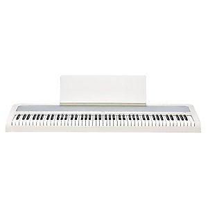 KORG B2 Portable Digital Piano with 88-Key Full Size Weighted Keyboard, Built-in Speakers, Music Stand, Sustain Pedal, and Power Supply (B2WH)