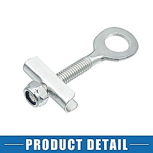 A ABSOPRO Chain Axle Adjuster 10mm Chain Tensioner Adjuster for ATV Dirt Bike for Mini Bike Dirt Bike Motor Bike 47cc 49cc Set of 2