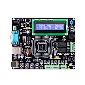 PIC Ethernet Development Board PIC-Web-EK for PIC18F97J60 Web Server Controller