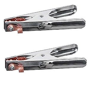 Bolsen 2pcs 300A/500A/800A Earth Ground Cable Clip Clamp Welding Manual Welder Electrode Holder Welding Processing Ground Clamp Professional Tools (300A)