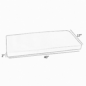 Sorra Home AMZ638021SC Indoor/Outdoor Bench Cushion, 40" x 17" x 2", Espresso Leopard