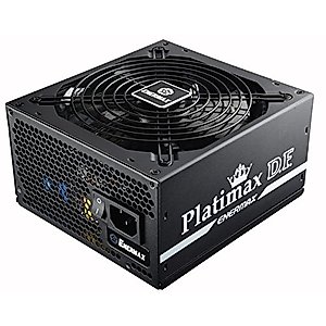 Enermax Platimax D.F. 80+ Platinum Certified Full Modular 600W Power Supply with Amazing DFR Technolohy, Individually Sleeved Cable and 13.9cm Twister Bearing Fan, EPF600AWT,black