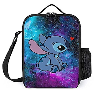 dvyuwhe 3pcs Cute Backpack Set for Boys Girls,Cartoon Backpack with Adjustable Lunch Bag And Pencil Case for Work/Travel