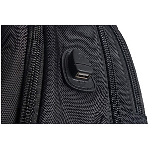 Kenneth Cole REACTION ProTec Travel Laptop 17" Computer Bag for Men & Women Casual Work/School/College Bookbag Day Pack, Black Business Backpack