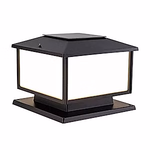 ZZYJYALG Pillar Light Solar Pillar Light Light Waterproof Outdoor Home Garden Solar Lights Door