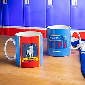 Paladone Ted Lasso Football is Life Extra Large Ceramic Coffee Mug | Officially Licensed Ted Lasso Merchandise